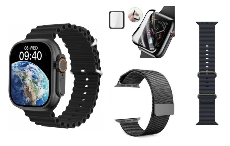 Smartwatch X8 Ultra Lançamento Série 8 Watch Relogio Kit Pulseira Extra ...
