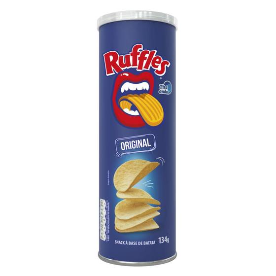 Snack de Batata Original Elma Chips Ruffles Tira Onda Tubo 134g - Stax ...