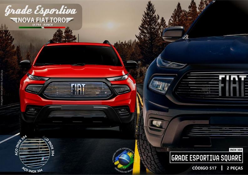 Sobre grade Toro Ranch e Toro Ultra 2022 diante inox Darta - Grades de ...