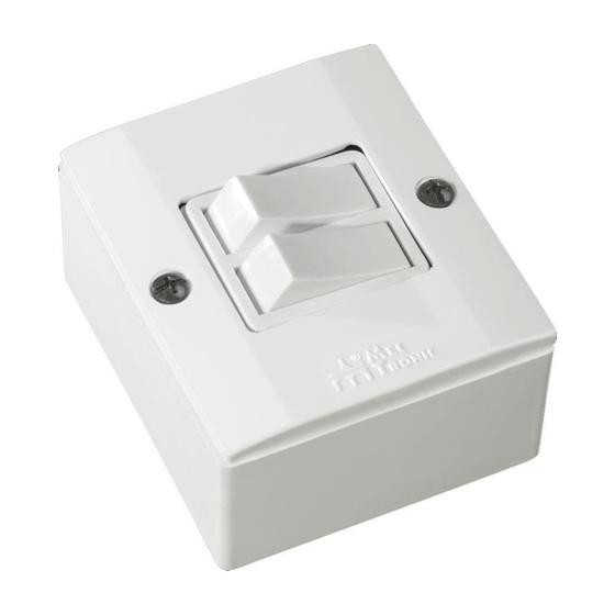 Sobrepor com 2 Interruptores Simples Mec-Tronic - Mectronic - Espelho ...