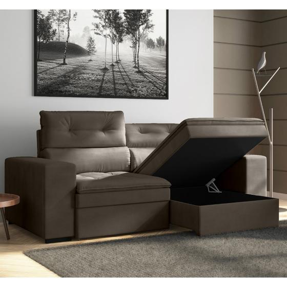 Sofá 3 Lugares com Baú Cancun Besthouse - Best House - Sofás - Magazine ...