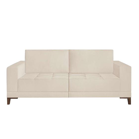 Sofá 3 Lugares Soho Linho Bege 240 cm - Fratelli - Sofás - Magazine Luiza