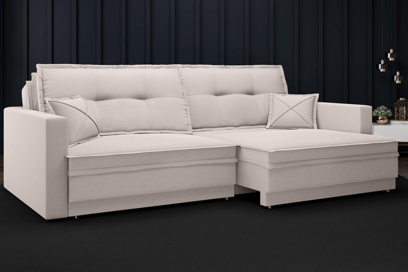 Sofá Astro 2,00m sem caixa, Retrátil e Reclinável Velosuede Areia ...