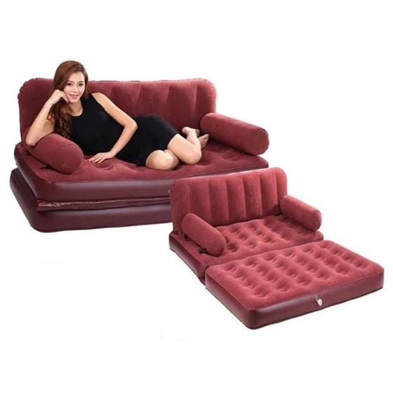 Sofa cama inflavel com kit para reparo de casal poltrona gigante ...