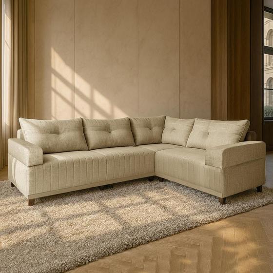 Sofá de Canto Leona Gold Bom Pastor - Sofá de Canto - Magazine Luiza