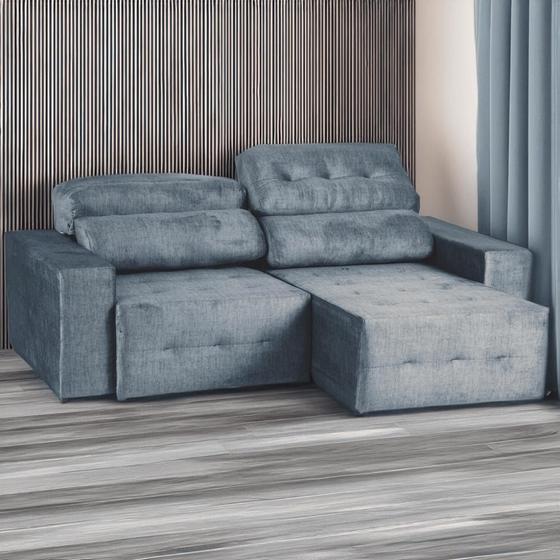 Sofá Retrátil e Reclinável Évora 2 Lugares 1,80m Veludo Luxor Espuma ...