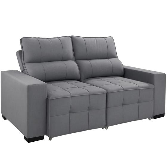Sofá Retrátil Reclinável 2 Lugares 106x150cm Confortável - Bem Estar ...