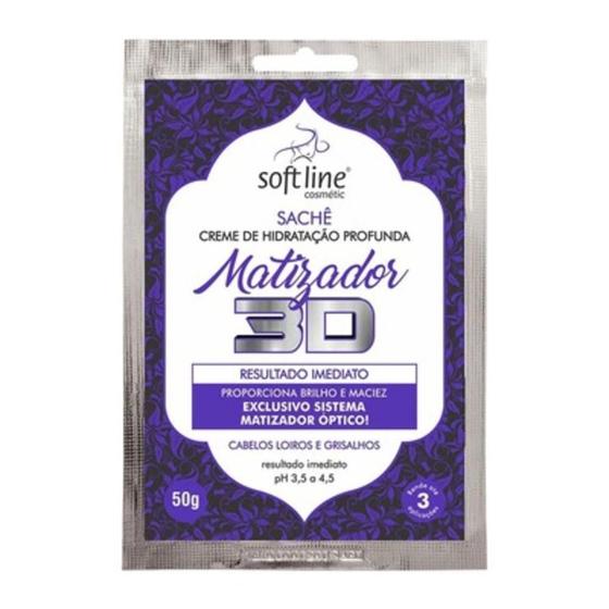 Soft Line Sachê Matizador 3D 50G - Matizador - Magazine Luiza