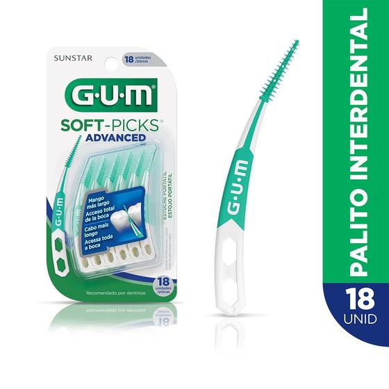 Soft-Picks Advanced GUM Palito Interdental 18 unidades - Escova de ...