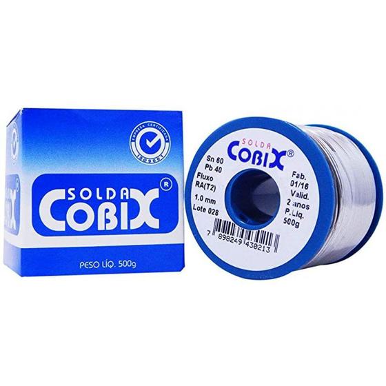 Solda Cobix Rolo A Azul 500g - Fluxo de Solda - Magazine Luiza