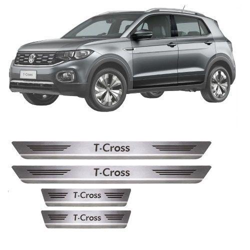 Soleira Porta T-Cross 2019 a 2022 Aço Inox Escovado Mult - Mult ...