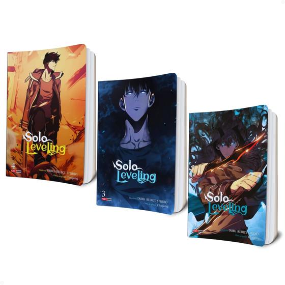 Solo Leveling Manhwa, Mangá Volume 2 Ao 4 Full Color KIT Panini - Mangá ...