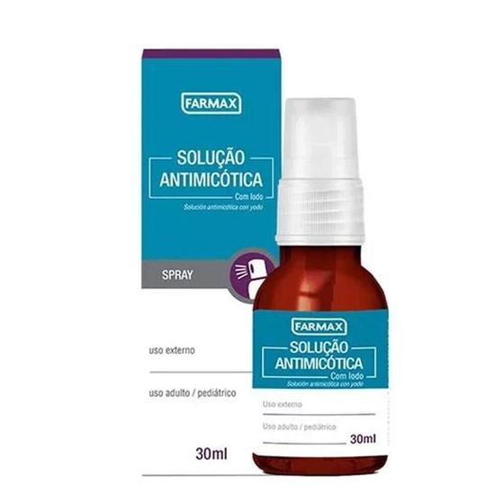 Solução Antimicótica Com Iôdo Farmax 30Ml - CICLO FARMA - Acessórios ...