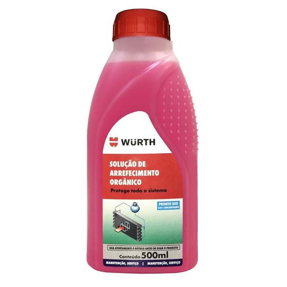 Solução Arrefecedora Orgânica 33% Pronto Uso Rosada 500ml - Wurth ...