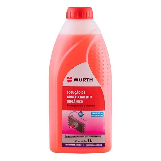Solução Arrefecedora Orgânica 50% Pronto Uso Laranja 5L - Wurth ...