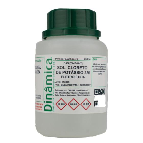 Solução kcl 3m cloreto potassio para eletrodo de phmetro - frasco cap ...