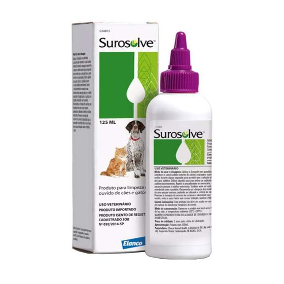 Solução Limpeza Otológica Surosolve 125 ML - Elanco - Otológico ...