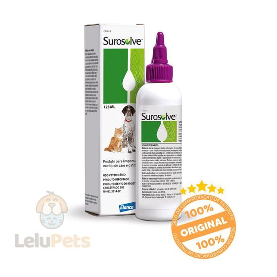 Solução Para Higiene de Ouvido de Cães Gatos Surosolve 125ml - Elanco ...