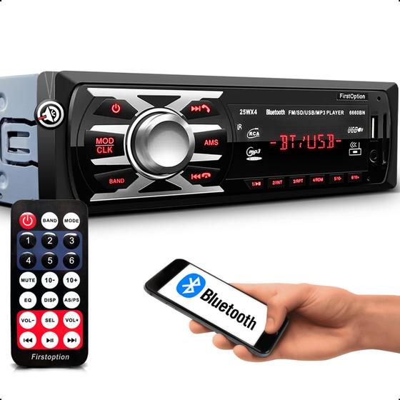 Som pra carro aparelho auto radio automotivo 1 din mp3 player com Bluetooth usb sd aux ...