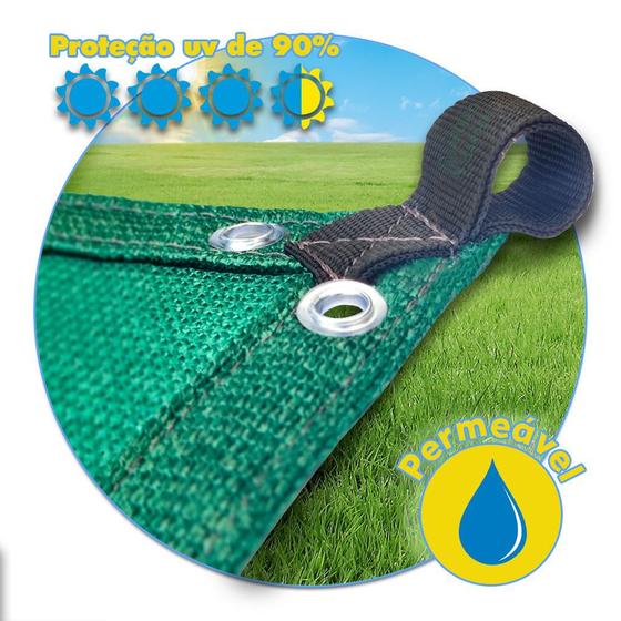 Sombrite 90% Piscina Pergolado Sombra 3x7,5 Bainha Ilhos - SOLPACK - Tela Sombrite - Magazine Luiza