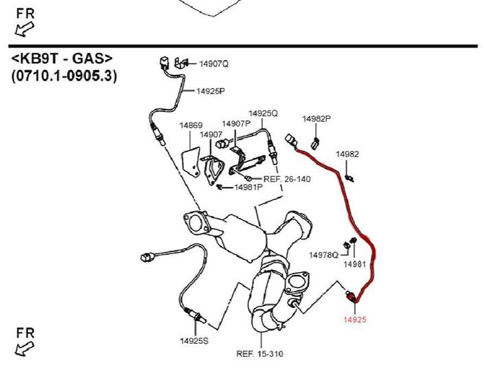 Sonda Lambda pre catalizador L200 Triton 3.5 V6 - Original - Mitsubishi ...