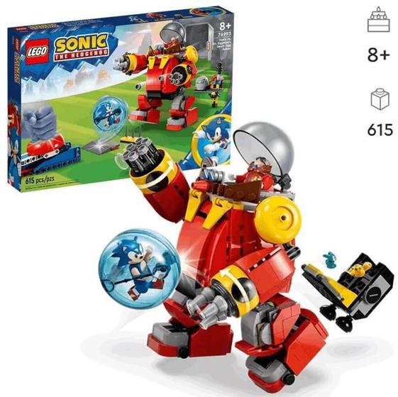 Sonic Brinquedo robô Death Egg do Dr. Eggman - Lego 76993 - Brinquedos ...