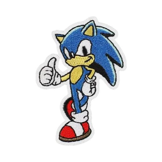Sonic the Hedgehog Bordado Patches 16 Estilos Anime Figura Decoração ...