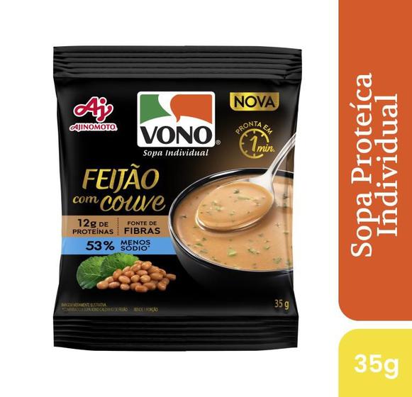 Sopa Cremosa Vono Sabor Feijão Com Couve 35g - Sopa - Magazine Luiza