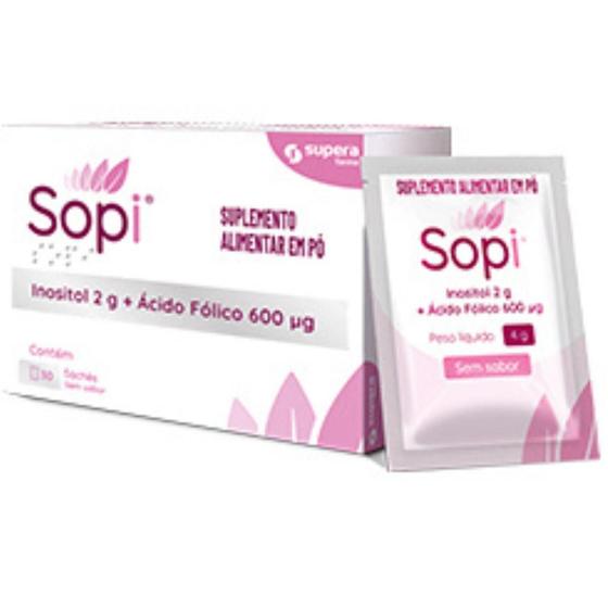Sopi Inositol E Ácido Fólico 30 Sachês Supera - Multivitamínico / Polivitamínico - Magazine Luiza