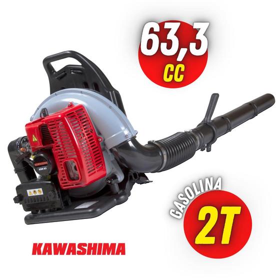 Soprador De Folhas Kawashima KWB63 63,3CC Potente Ideal Para Limpeza de ...
