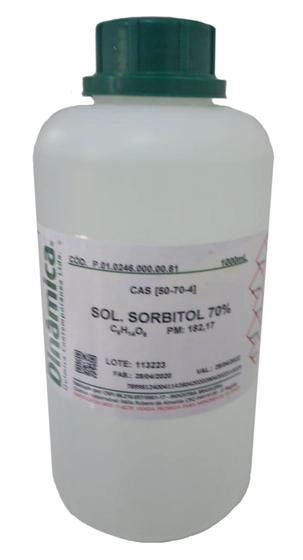 Sorbitol Solução 70% - Frasco 1 litro - Exodo ou Dinâmica - Frasco de ...