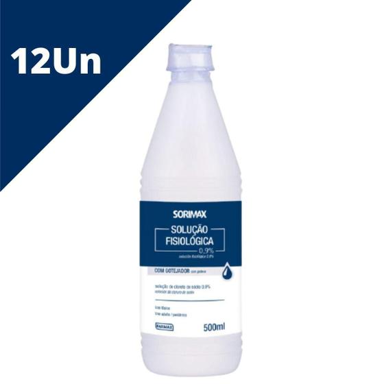 Soro Fisiologico 500Ml Farmax C/Tampa Com 12 Unidades - Soro ...