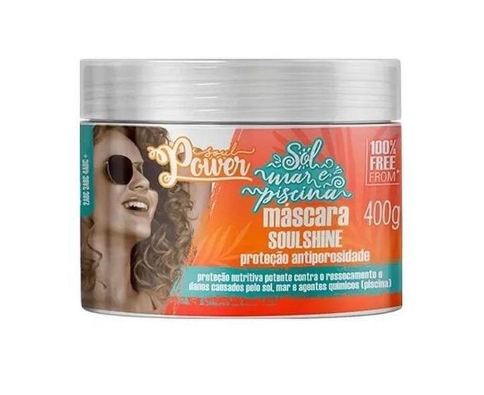 Soul Power Mascara Sol Mar E Piscina Soulshine 400G - Máscara Capilar ...