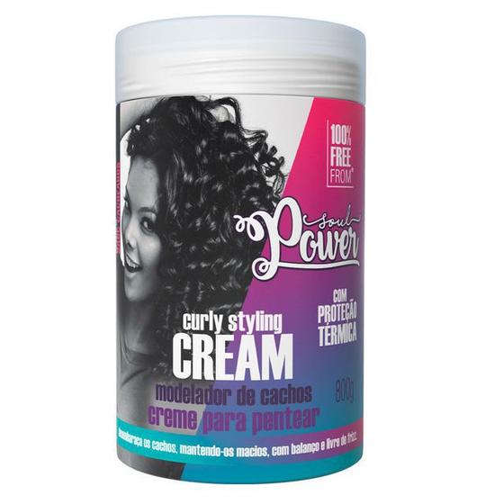 Soul Power Modelador de Cachos Curly Styling Cream 800 g - Modelador e ...