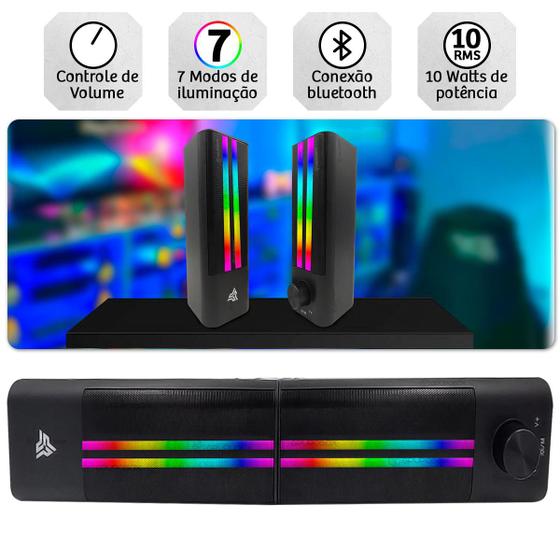 Soundbar Para PC TV Tablet Smartphone Caixa Potente 10W - Knup ...