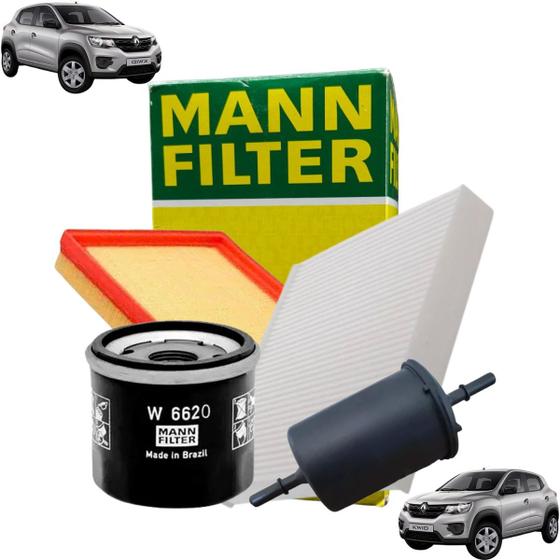 Sp 1 1065-4 - Kit Revisão Filtro Ar Cabine Combustível Óleo - Kwid 2017 A 2021 - Mann Filter ...