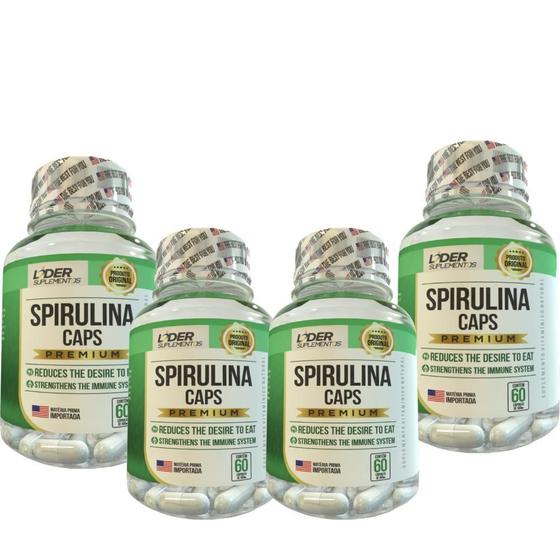 Spiru Caps - 60 Cápsulas 500Mg - Kit Com 4 Potes - Lider Vendas ...