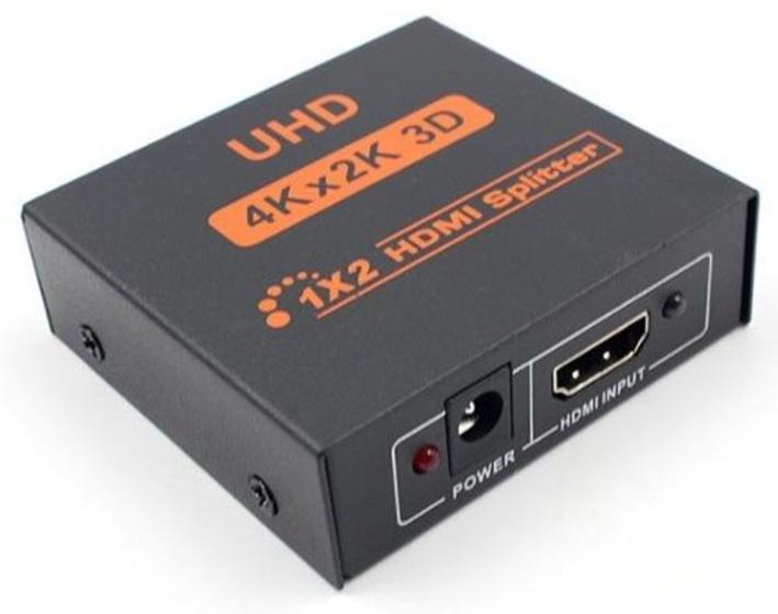 Splitter HDMI 4K 1x2 (1 entrada e 2 saídas) com fonte - KSG - Divisor ...