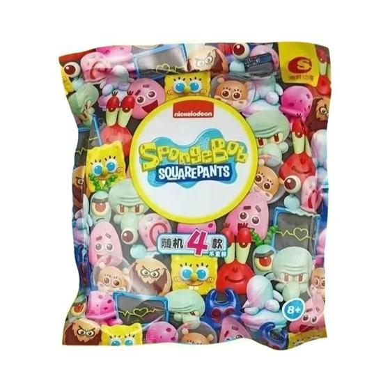 SpongeBob SquarePants Spinning Sandy Jellyfish Blind Box 4PCS Boneca De ...