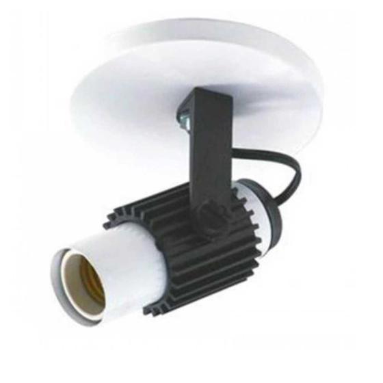 Spot B1 Simples Aletado Para 1x E27 Led Bulbo Branco C/ Preto - Bivolt ...