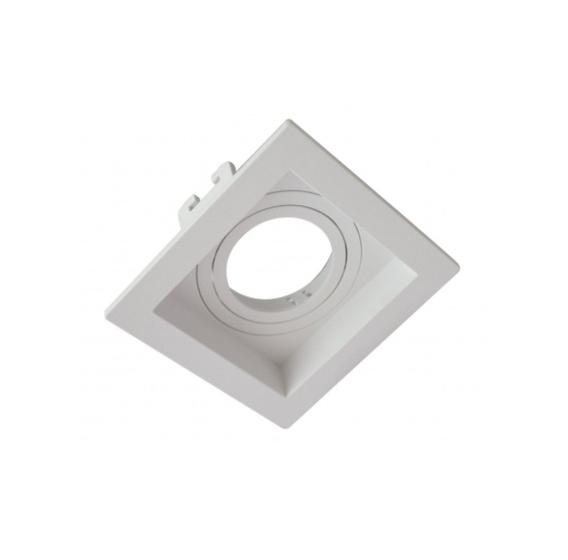 Spot de Embutir Dicroica Quadrado MR16 Face Recuada Branco - MOON - Spot - Magazine Luiza