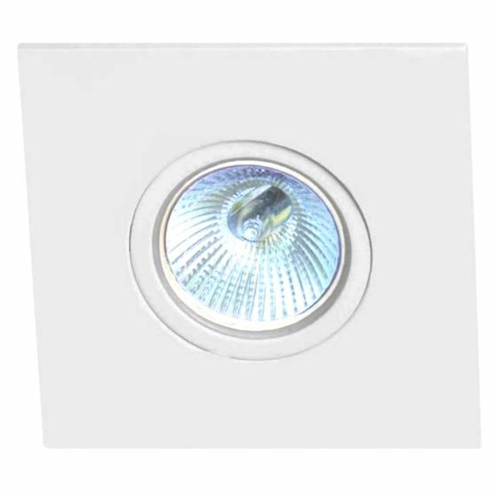 Spot de embutir orientavel quadrado face plana 105x105mm 1xgu10 dicróica il0074 - Interlight ...