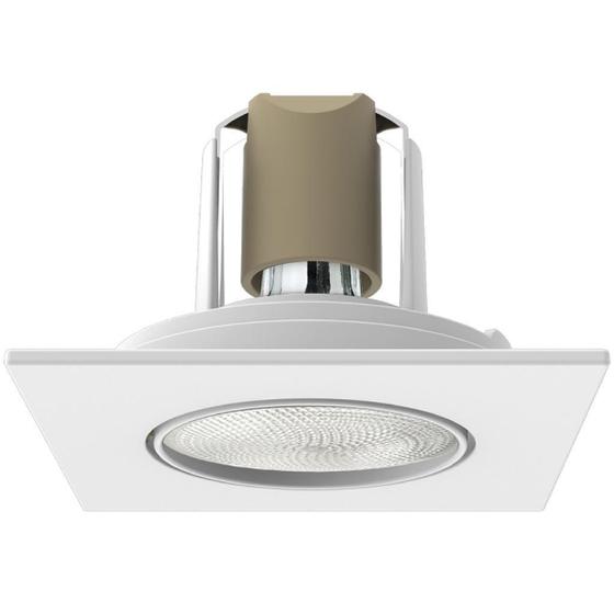 Spot Embutir Interlight PAR20 Face Plana Quadrado Preto IL0092 - Spot ...