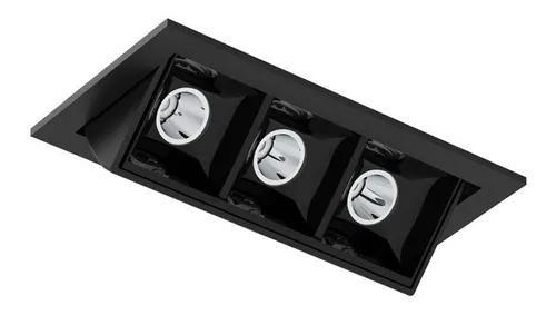 Spot Embutir Picco Triplo Orientável Interlight 4582ab Preto - Spot - Magazine Luiza