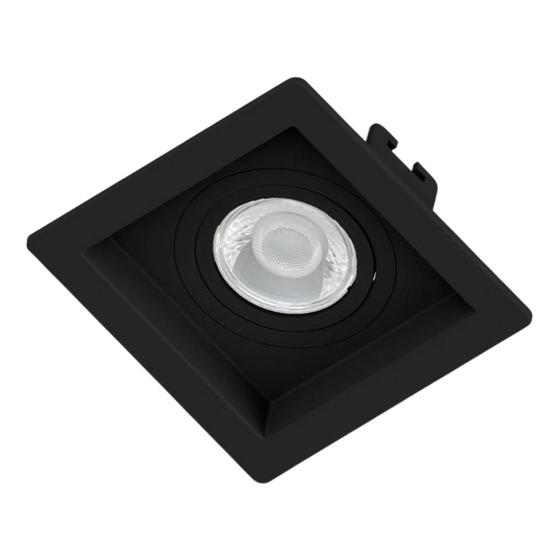Spot Embutir Preto Luminária Quadrado Recuado Dicroica MR16 - SAVE ENERGY - Spot - Magazine Luiza