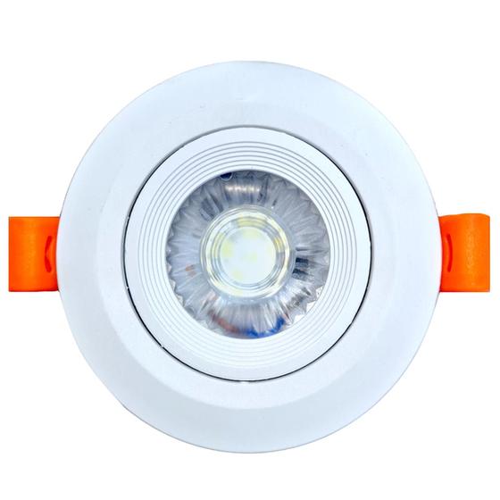 Spot Led 5w Direcionável Embutir Redondo Luz Teto Luz Forte - Hi-SoverLED - Spot - Magazine Luiza