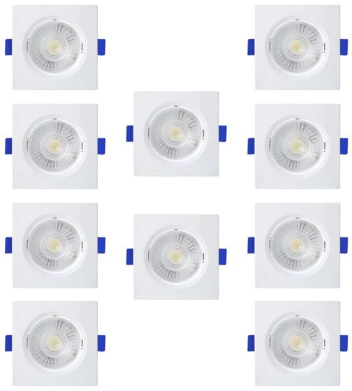 Spot Led 6W Croica Embutir Quadrado Slim Direc Bivolt 6500K Blumenau ...