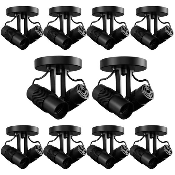 Spot Luminária Sobrepor Direcionavel P/ Teto ou Parede Área Externa ...