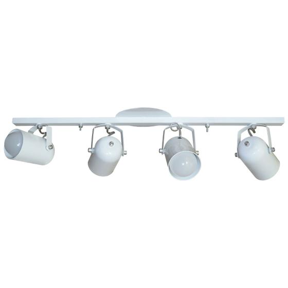 Spot No Trilho Para 04 Lâmpadas - Ideal para Sala, Quarto, Cozinha ...
