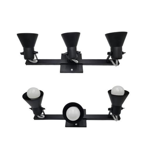Spot Trilho 3 Lâ Focos Direci Led Bulbo/Par 30 Preto - Spot Show - Spot ...
